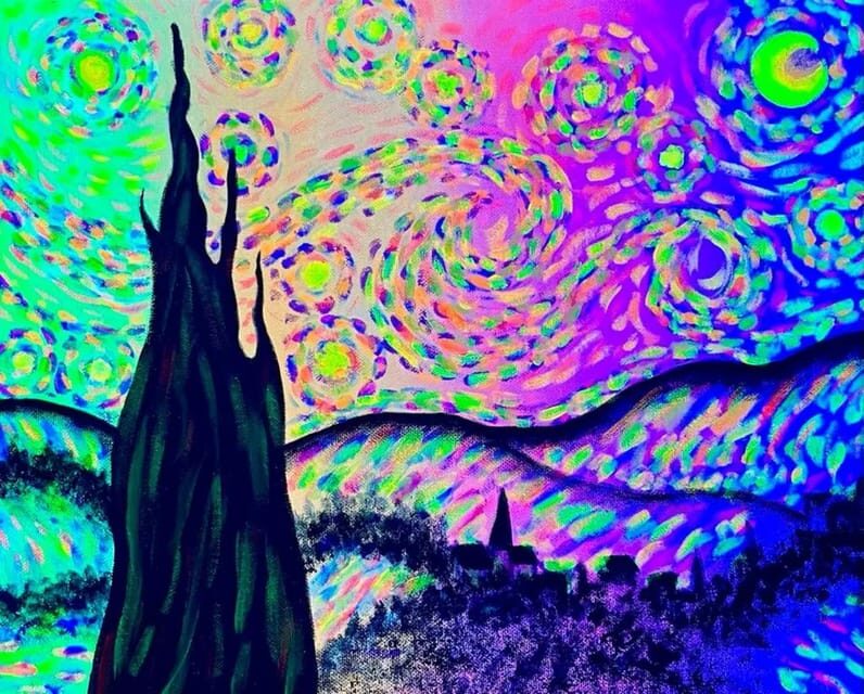 Barcelona: Wine and Van Gogh Paint and Sip Painting Class - Authentic Experiences and Real Reviews