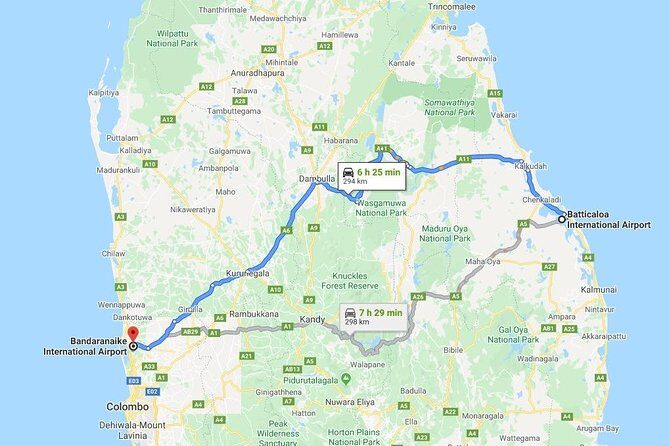 Batticaloa Airport (IATA: BTC) to Colombo Intl. Airport (IATA: CMB) Transfer - Is It Worth the Price?