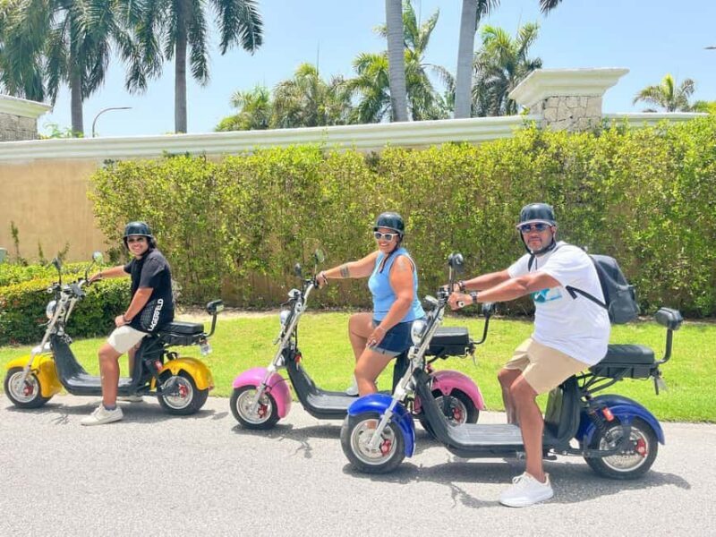 Bavaro Punta Cana: City Tour with Harley models E-Scooters - Key Points