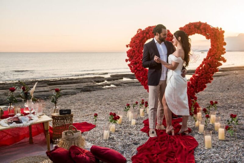 Beach Wedding Proposal with Picnic in the Athenian Riviera - Exploring the Proposal Experience