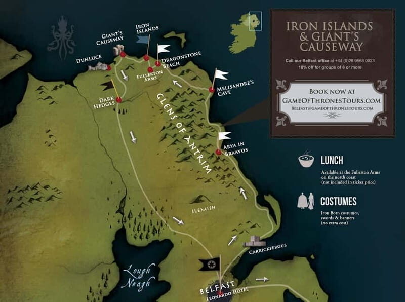 Belfast: Game of Thrones - Iron Islands & Giant's Causeway - Whats Included and Whats Not