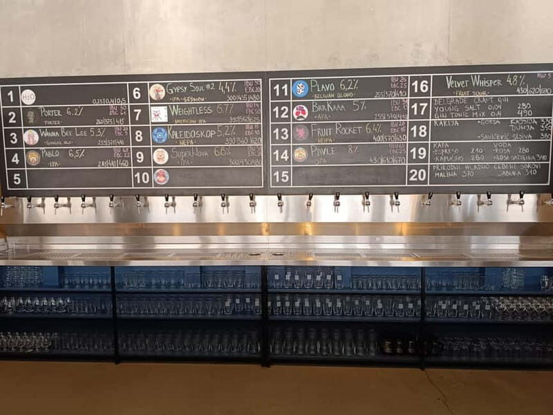 Belgrade Beer tour with beer tasting and local craft brewery - Key Points