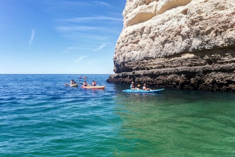 Benagil: Benagil Caves and Secret Spots Guided Kayaking Tour - Weather and Cancellation