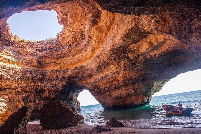 Benagil Cave by Boat + Carvoeiro + AlgarSeco Caves by Minivan from Lagos - Discovering the Algarve Coast: Benagil Cave by Boat + Carvoeiro + AlgarSeco Caves Tour