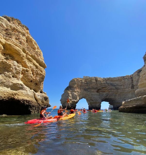 Benagil: Caves, Coves & Secret Beaches Guided Kayaking Tour - The Itinerary in Detail