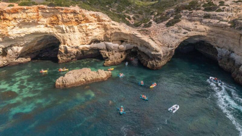 Benagil Kayak Tour  Small Group With 2 Guides - Secluded Beaches and Swimming Stops