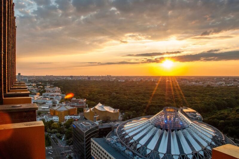 Berlin: Combo-Ticket for Panoramapunkt with Crémant at Café - Key Points