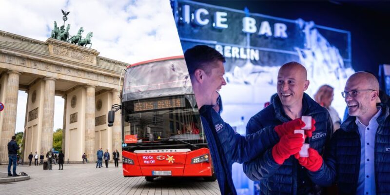 Berlin: Hop-On Hop-Off Bus and Icebar Ticket Combo - Key Points