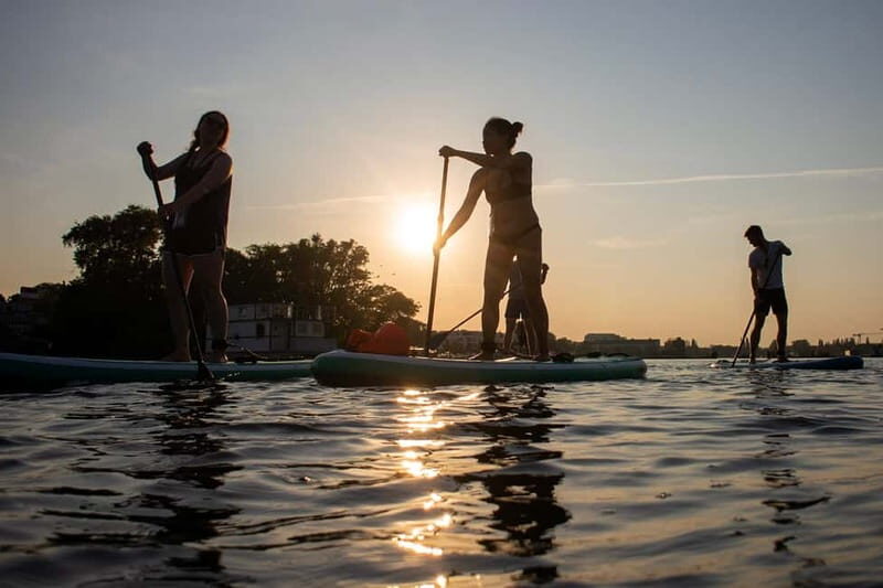Berlin: SUP Sunset Tour to the Molecule Man - Key Points