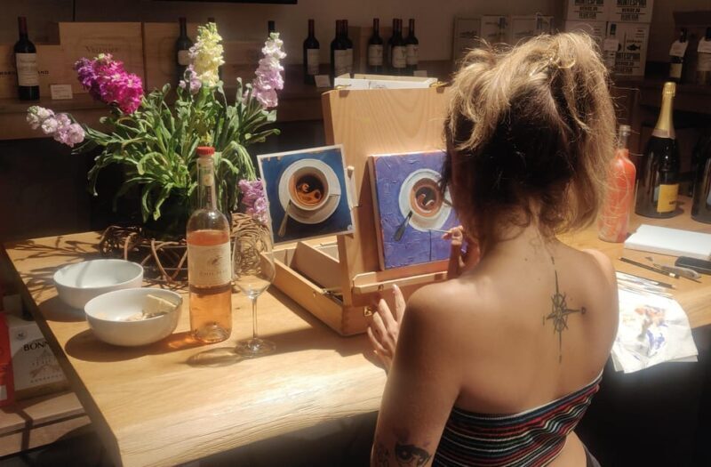 Berlin: Wine on Canvas - Paint Workshop and Wine Tasting - Key Points