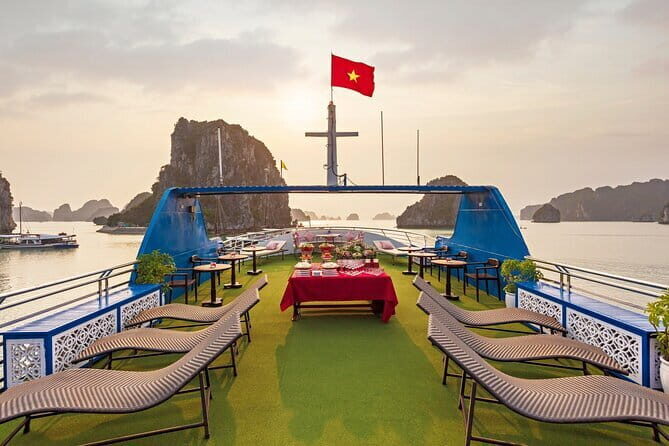 BEST Halong 1 Day Cruise 5 Star with Buffet Lunch & Sunset Party - Key Points