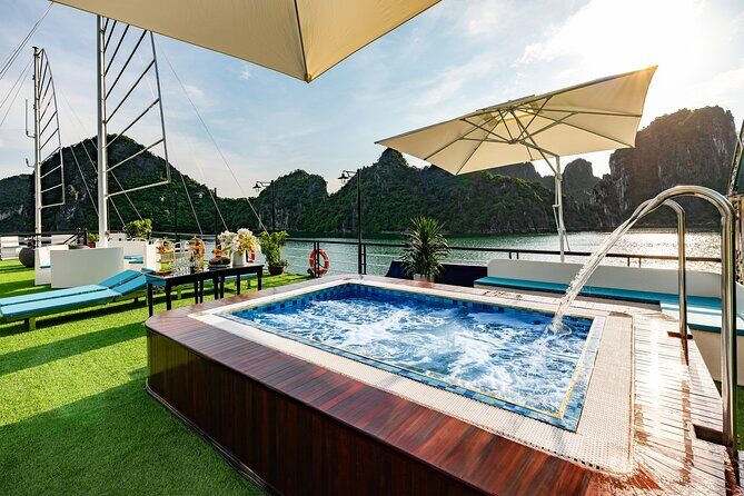 Best Seller Halong Bay Day Cruise with Buffet Lunch & Jacuzzi - Key Points