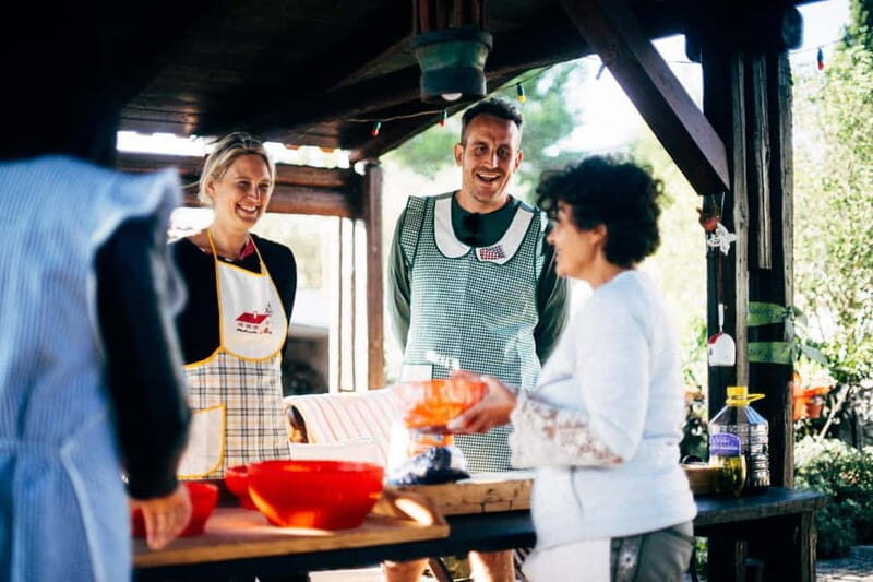 Between Bari and Matera: Fresh pasta and lunch or dinner in my organic garden - The Meal and Local Flavors