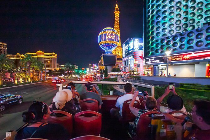 Big Bus Las Vegas: Sightseeing Night Tour by Open-Top Bus - Itinerary Breakdown