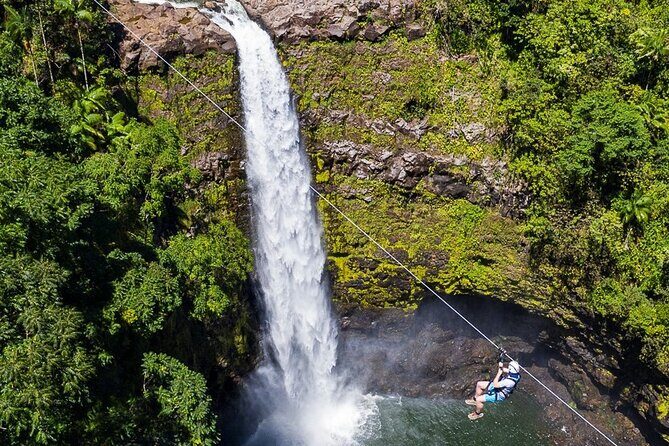Big Island Zipline over KoleKole Falls w/ Hilo Cruise Ship Pickup - Safety, Guides, and Group Size