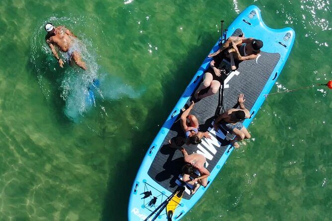 Big SUP / Paddle Board for Groups in Torre Salsa Nature Reserve - An Authentic Sicilian Sea Adventure with a Huge Paddle Board