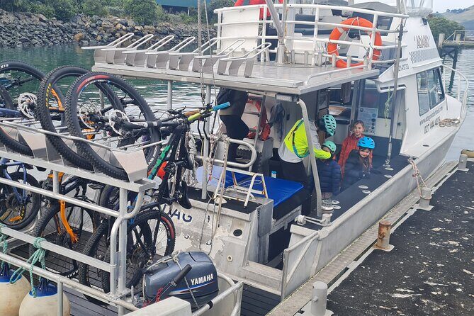 Bike Ferry Port Chalmers to Quarantine Island and Portobello, - Key Points