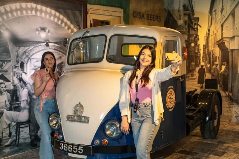 Birkirkara: The Farsons Brewery Entry Ticket and Beer Flight - Shopping and Food Options