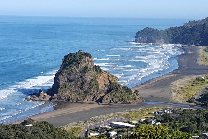 BLACK SAND PIHA BEACH, Maori Arts, Water Falls West Auckland Tour - Key Points