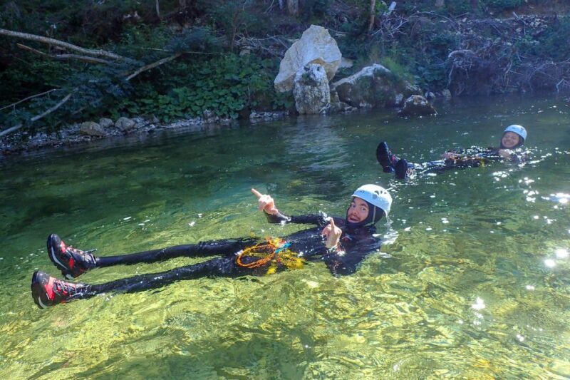 Bled: Guided Canyoning Tour with Transport - Canyoning in Action