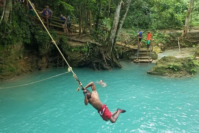 Blue Hole Falls with Horseback Ride Adventure from Montego Bay - The Journey Begins: Convenient Pickup from Montego Bay