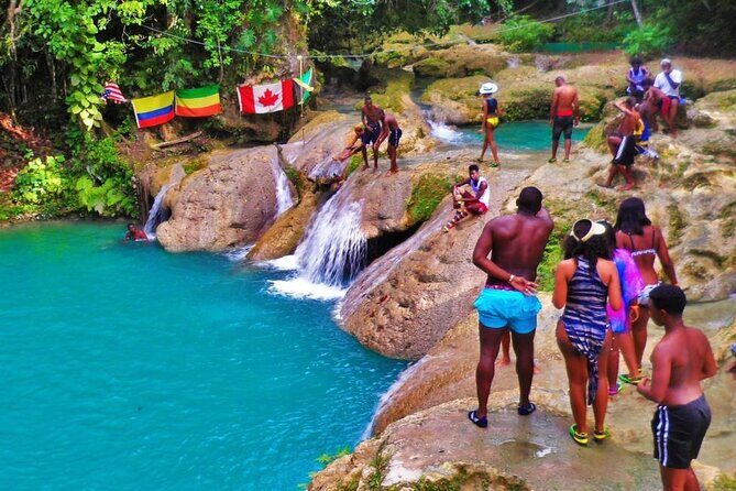 Blue Hole Secret Fall and Dunn's River Falls Combo Tour Ocho Rios - FAQs