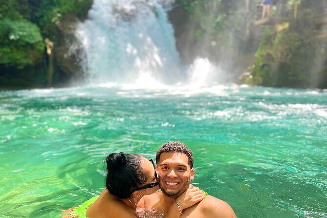 Blue Hole Waterfalls and Bamboo Rafting with Transportation - Key Points