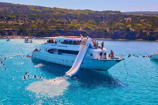 Blue Lagoon (Akamas) Bus & Boat Tour with Water Slide From Paphos - The Sum Up