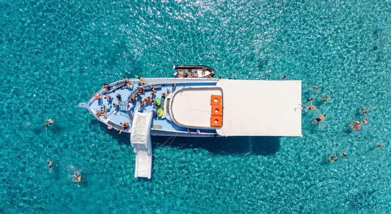 Blue Lagoon cruise with slide departing from Latchi harbour - Key Points