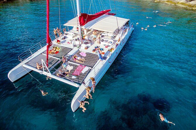 Blue Lagoon, Trogir & iovo catamaran tour with Food and Drinks - The Experience in Detail