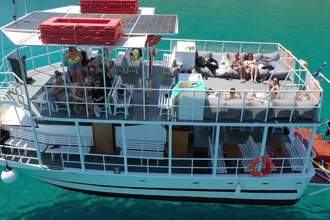 Boat Cruise in Lindos with Swim Stops & Meal Deal - Key Points