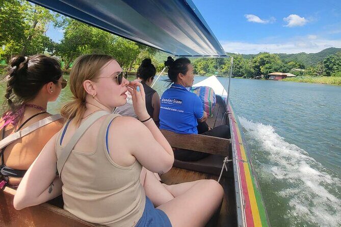 Boat trip River Kwai and Erawan Falls Full Day Tour From Bangkok - Key Points