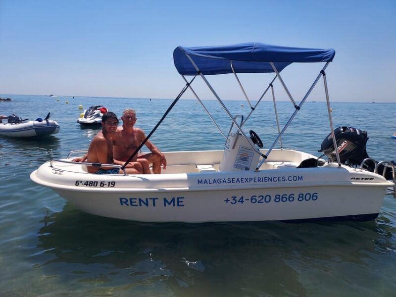 Boat without license for rent in Málaga Capital, Playa del Palo - The Sum Up