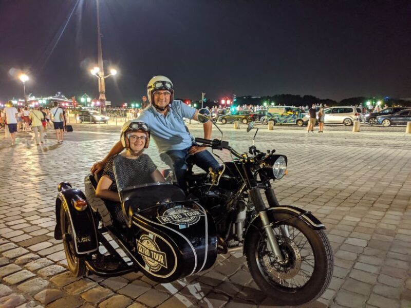 Bordeaux: Nighttime Sidecar Tour with Wine Tasting - What to Expect in Practice
