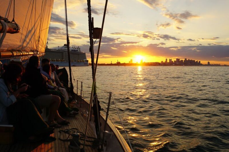 Boston: Harbor Champagne Sunset Sail from Rowes Wharf - The Sum Up
