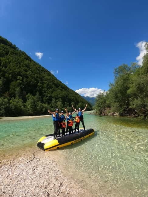 Bovec: Kinder Rafting on Soa River from 4years +FREE photos - Key Points