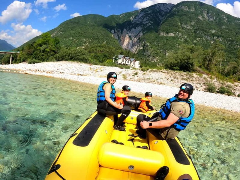 Bovec: Kinder Rafting on Soa River from 4years +FREE photos - Included & Not Included