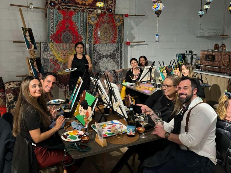 Brisbane: Paint and Sip Classes - Acrylic, Canvas & Wine - The Experience Overview