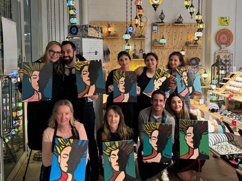 Brisbane: Paint and Sip Classes - Acrylic, Canvas & Wine - The Real Value of the Experience