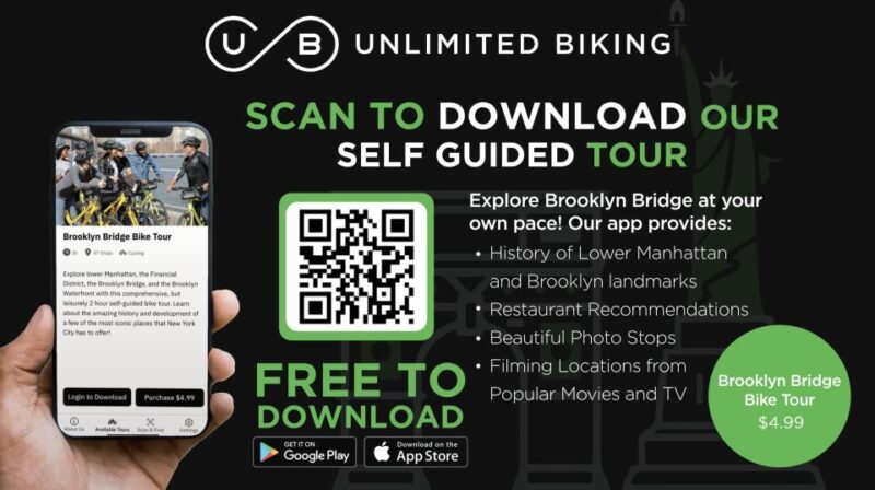 Brooklyn Bridge Self-guided Bike Tour App - Audio + Written - The Sum Up