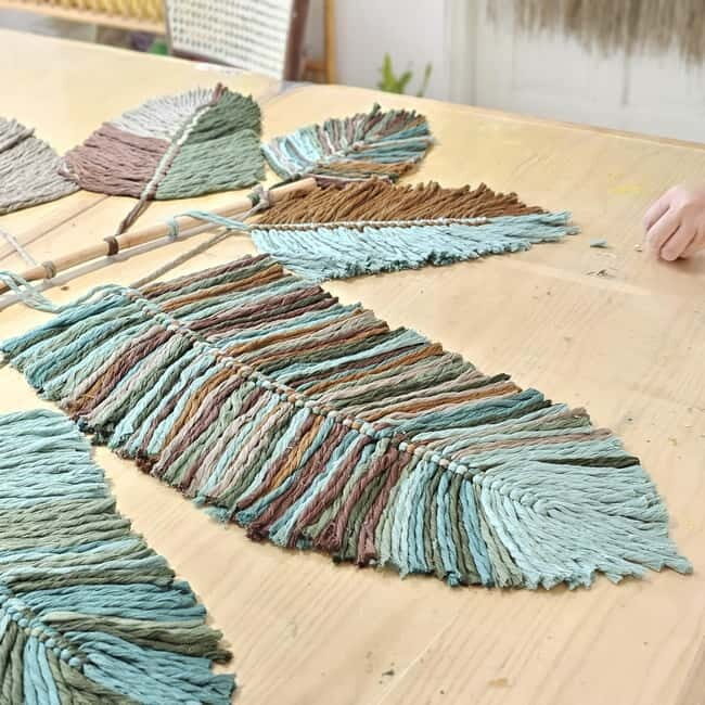 Brunei: Macramé Leaf Decor Workshop - The Crafting Process: Details and Tips