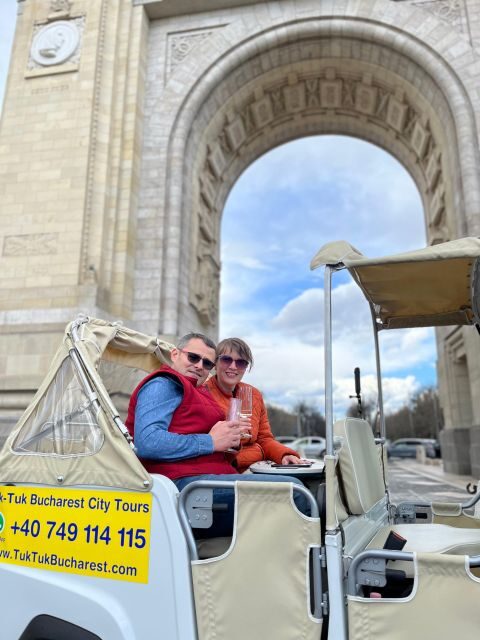Bucharest: Romantic Tuk Tuk Tour with miniBAR - Key Points