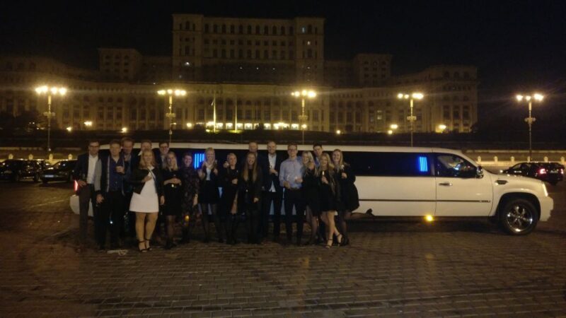 Bucharest: VIP Dining, Limo ride & Clubbing - Rooftop Bar for a Warm-Up