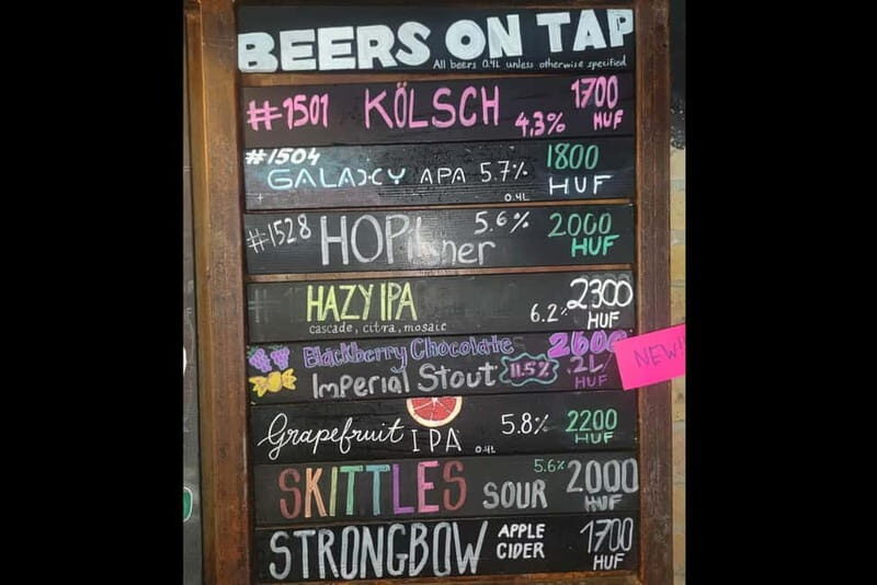 Budapest: 9-tier Hungarian & Craft Beer Tasting w/ snacks - Exploring the Budapest Craft Beer Tasting Tour