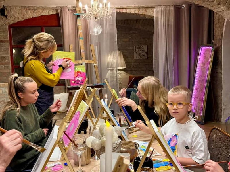 Budapest: Painting Workshop with Snacks and Wine - An Overview of the Experience