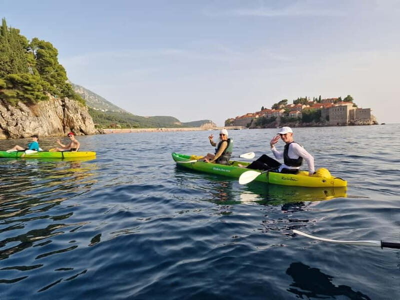 Budva: Becici Beach to Sveti Stefan Island Kayak Tour - Key Points