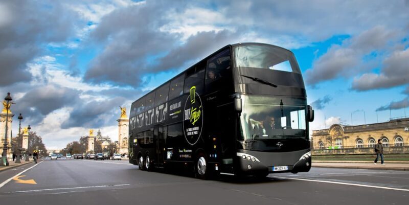 Bus Toqué Champs Elysées Tour w/ 3-Course Dinner & Champagne - What Makes This Tour Special? Practical Details