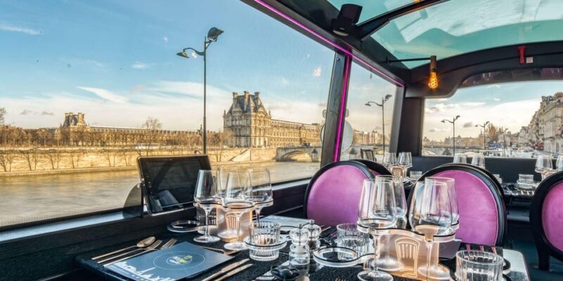 Bus Toqué Champs Elysées Tour w/ 3-Course Dinner & Champagne - FAQ