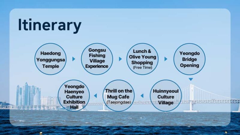 Busan: Haedong Yonggungsa Temple &Fishing Village Tour - Key Points