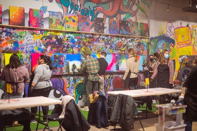 BYOB Spray Paint 'n' Sip at Studio W.I.P. Chicago - What is the Studio W.I.P. Urban Art Workshop?